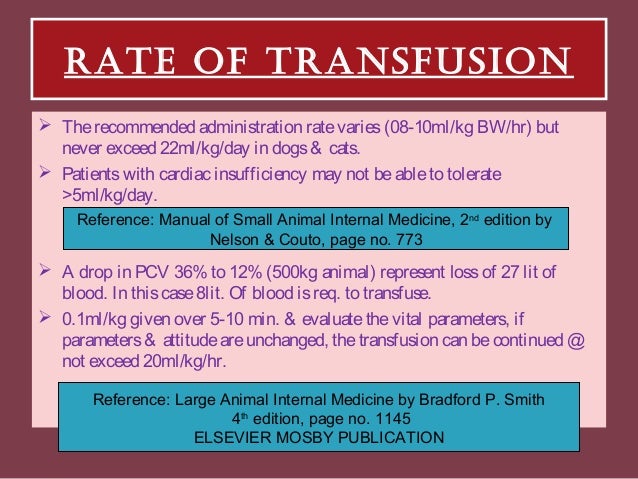 BLOOD TRANSFUSION IN ANEMIC PATIENTS(DOSE, ADMINISTRATION, ROUTE, COM…