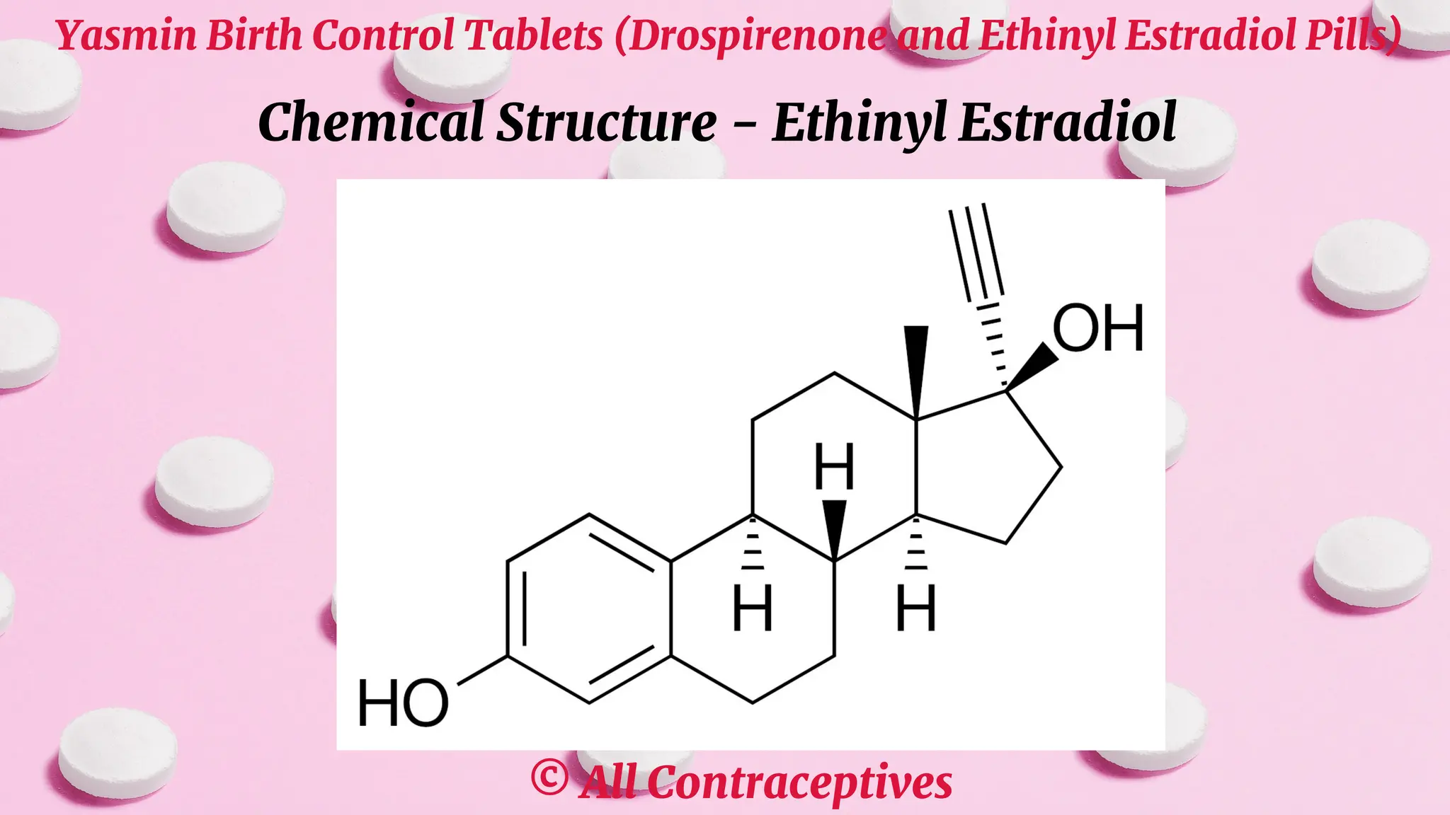 Yasmin Birth Control Tablets (Drospirenone and Ethinyl Estradiol Pills ...