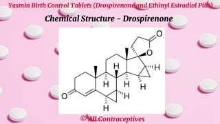 Yasmin Birth Control Tablets (Drospirenone and Ethinyl Estradiol Pills ...