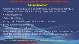 Yasmin Tablets (Drospirenone and Ethinyl Estradiol Tablets) | PDF