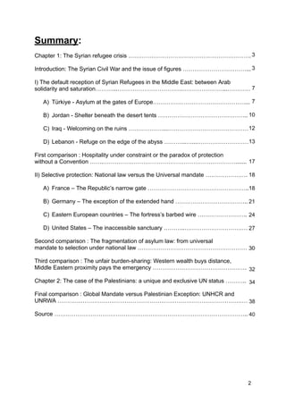 Yasmina BOUYAHYAOUI - Syrian refugee crisis- Comparative Law.pdf