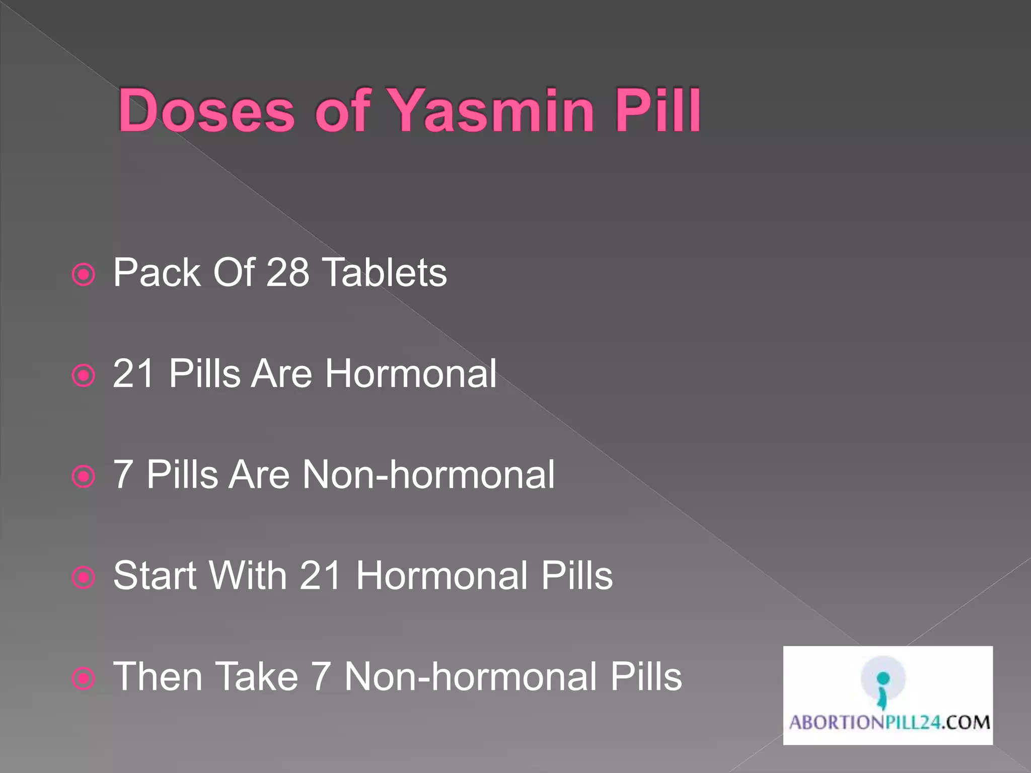 Yasmin Birth Control Pill | PPT