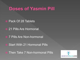 Yasmin Birth Control Pill | PPT