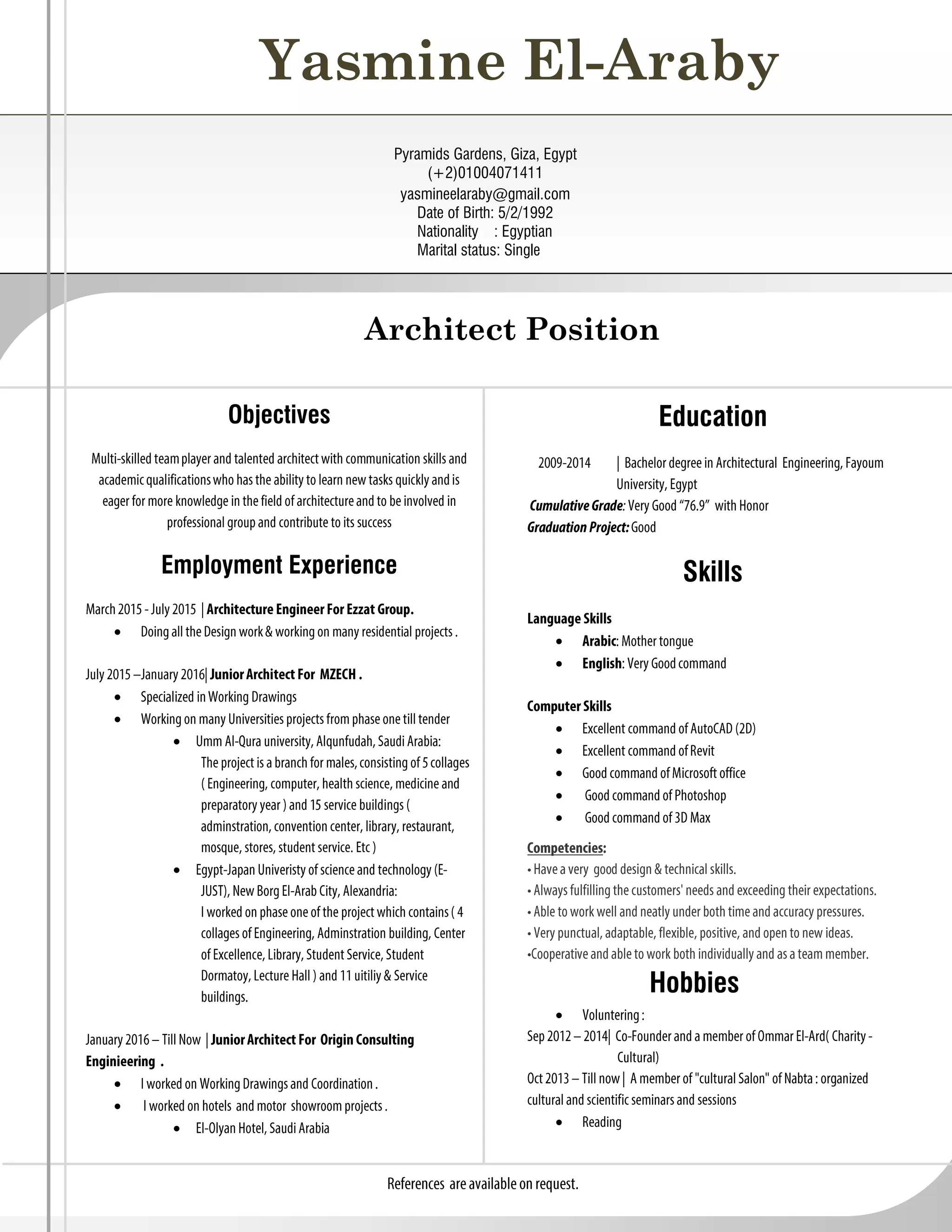 Yasmine el araby | PDF