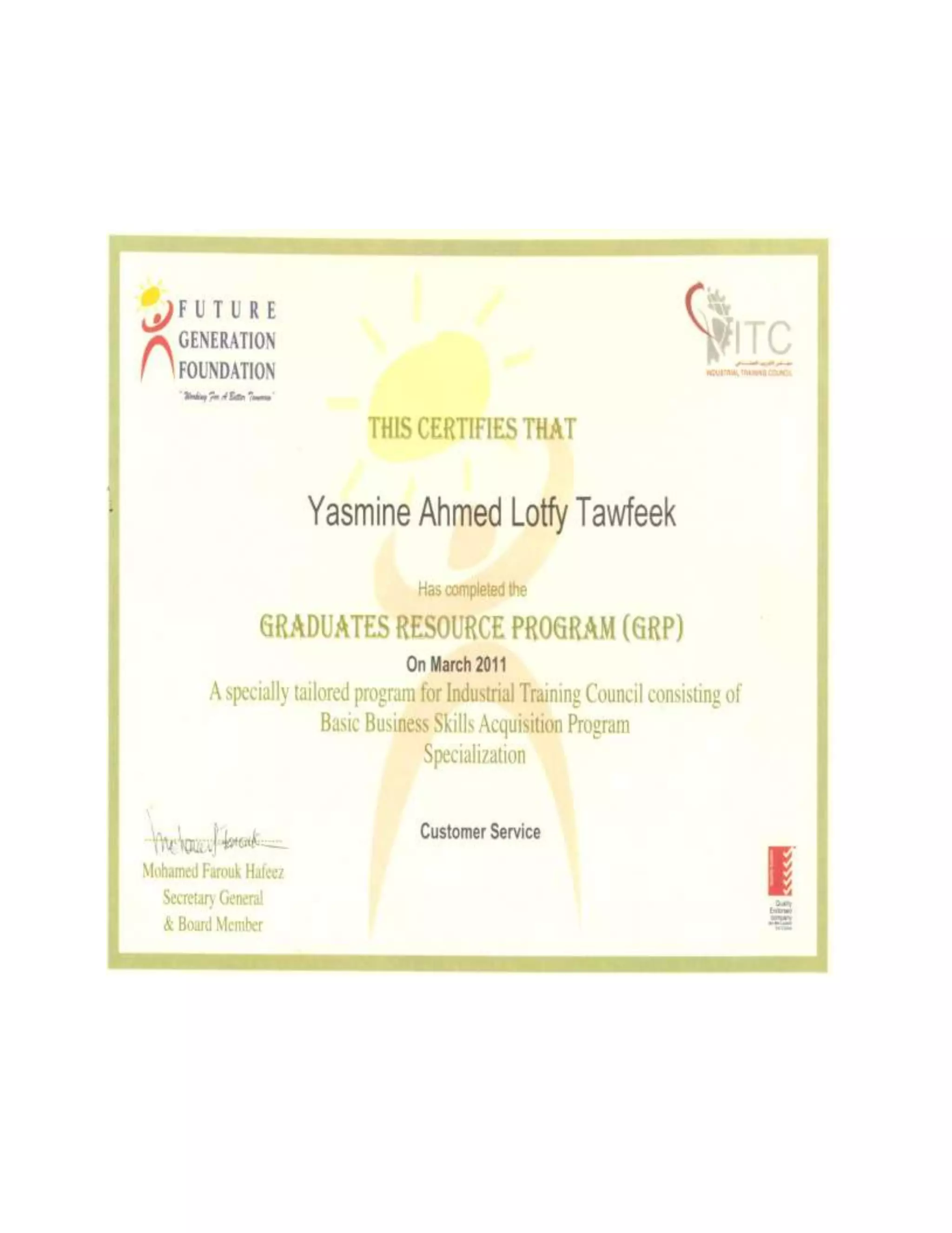 Yasmine ahmed lotfy | DOCX | Business | Business and Finance