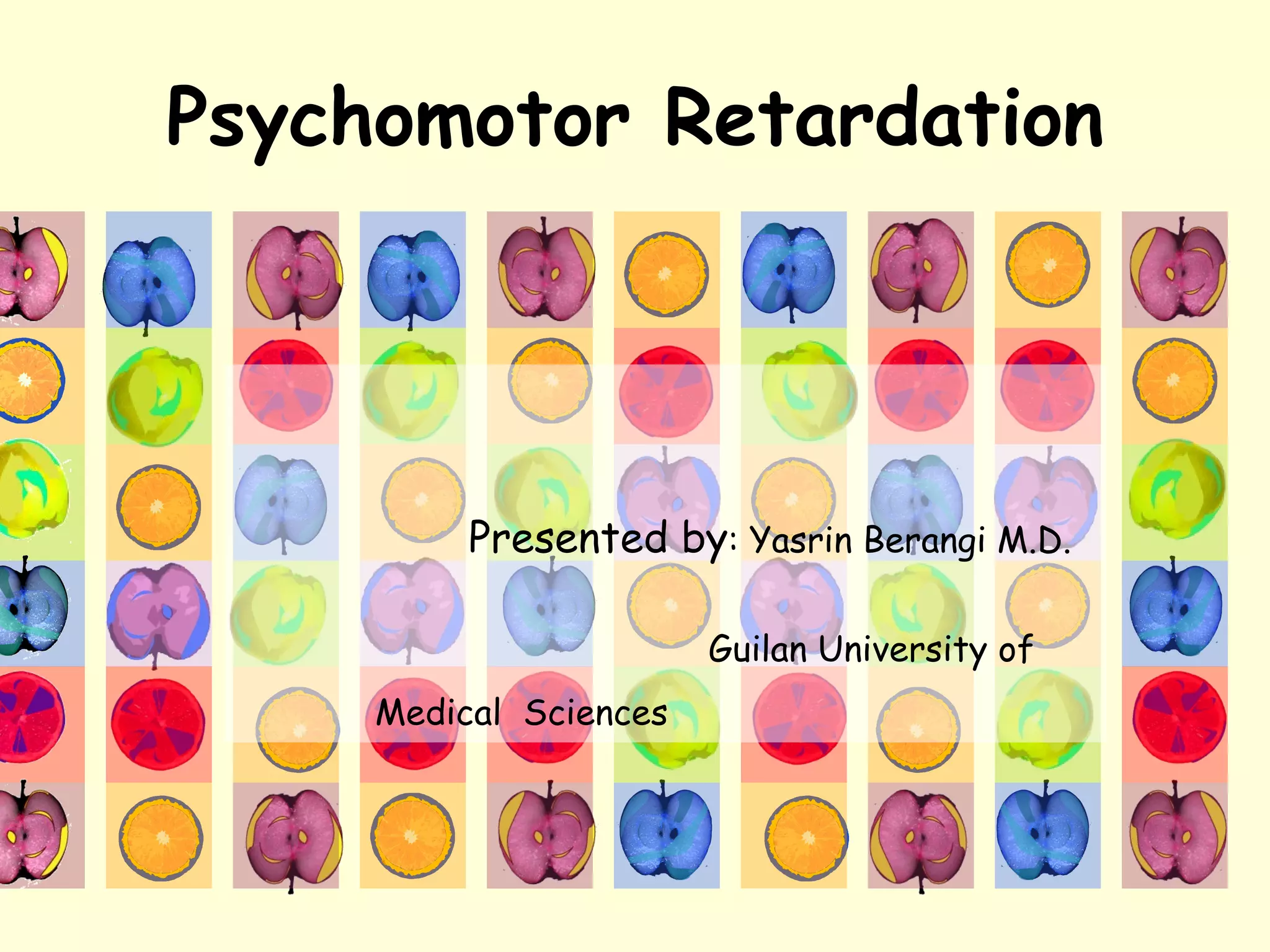 psychomotor retardation | PPT