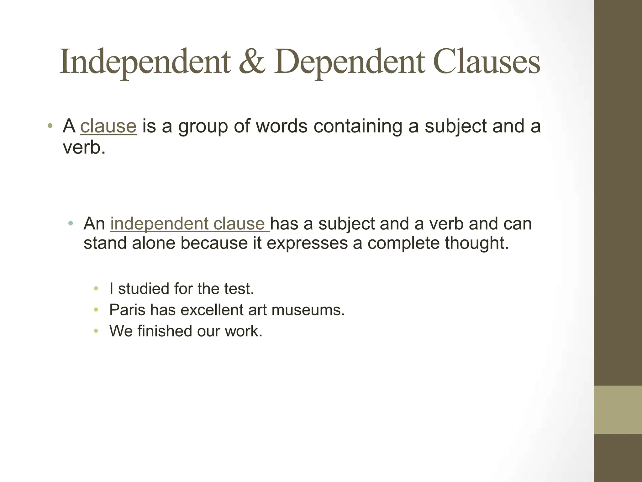 Independent & Dependent clauses.ppt