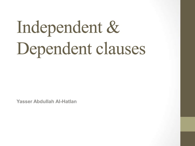 Independent & Dependent clauses.ppt