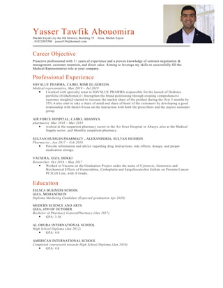 Yasser tawfik cv | PDF