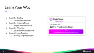 SingleStore & Kafka: Better Together to Power Modern Real-Time Data Architecture | Yassine Faihe ...
