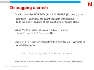 YaST Debugging | PPT