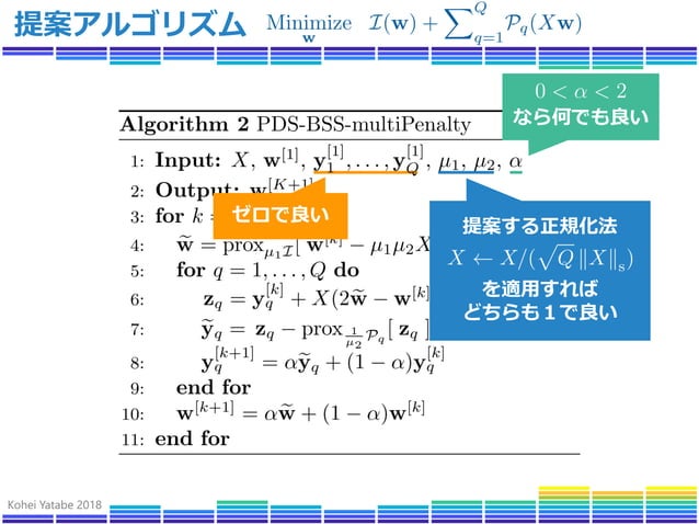 近接分離最適化によるブラインド⾳源分離（blind Source Separation Via Proximal Splitting Algorithm） Ppt