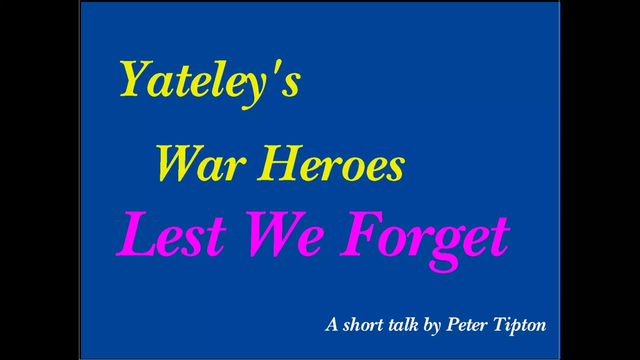 Yateley in World War 2 | PPT | Free Download