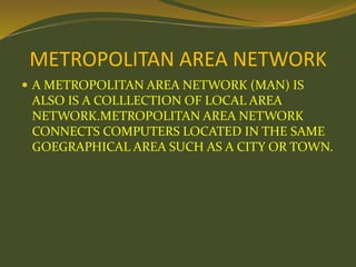 types of computer networks | PPT