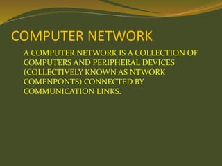 types of computer networks | PPT