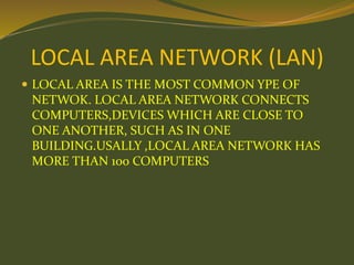 types of computer networks | PPT