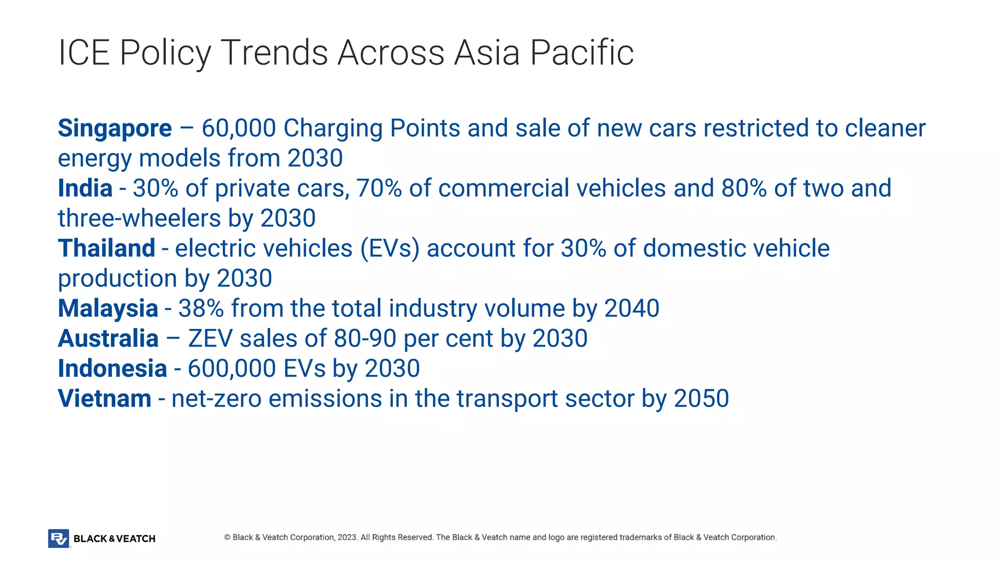 EV CHARGING NETWORKS: A FEASIBLE COMPONENT OF ASIA’S DECARBONIZATION PATHWAY | PPT