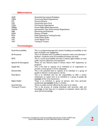 Social Accountability Guide | PDF