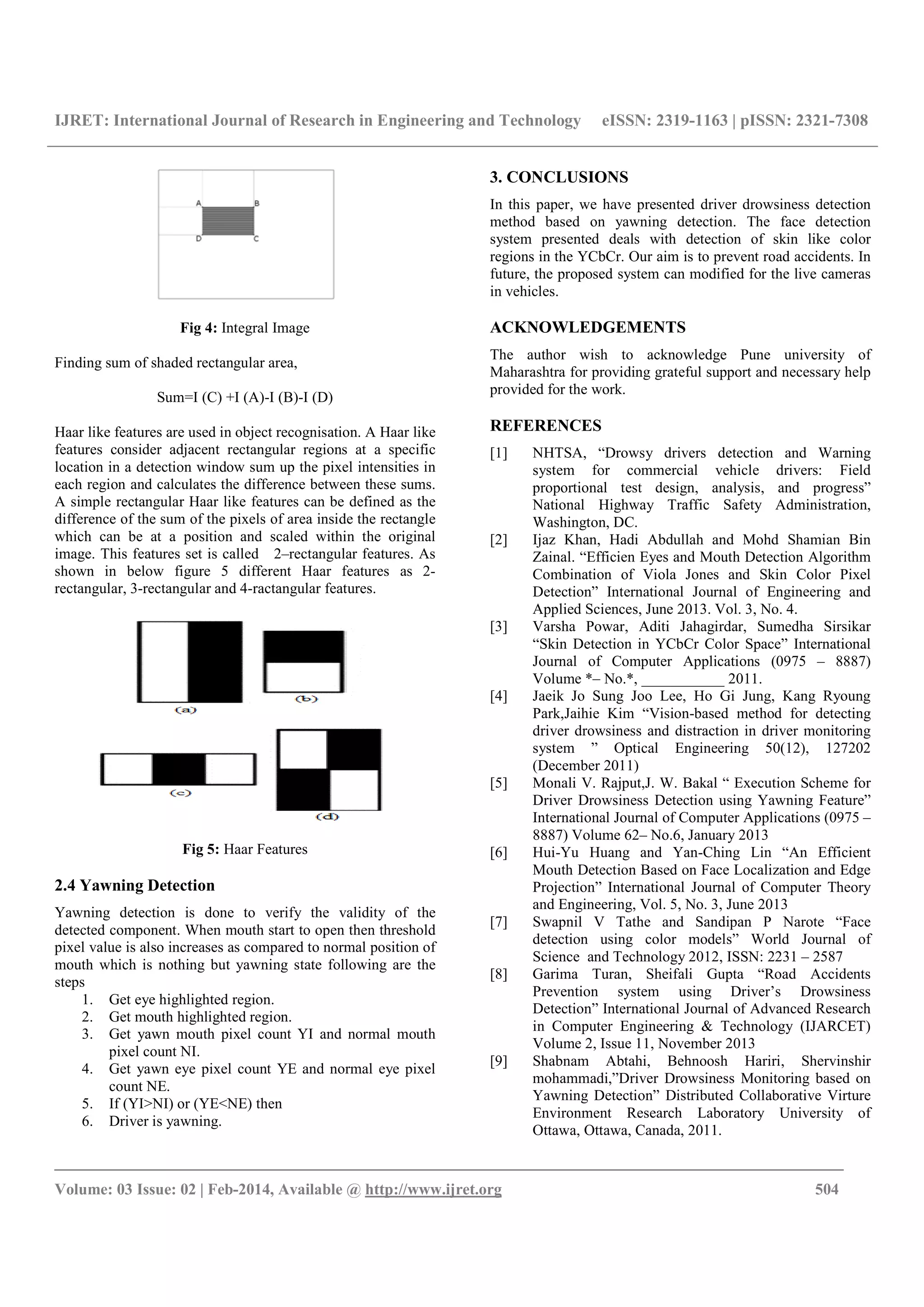 Yawning Analysis For Driver Drowsiness Detection Pdf