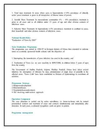 Yaws eradication programme | DOCX