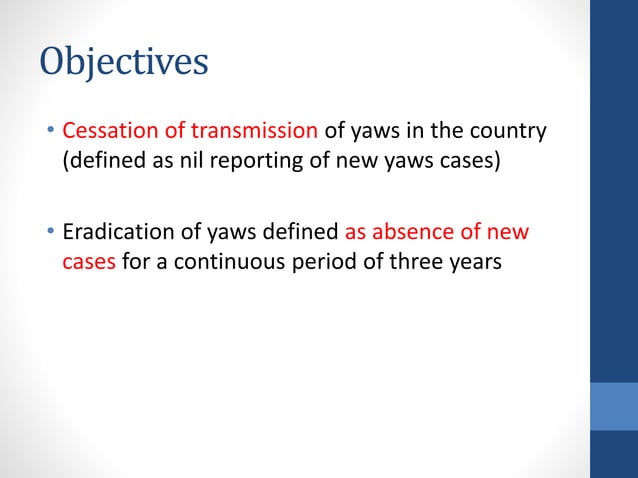 Yaws eradication programme | PPTX | Infectious Diseases | Diseases and ...