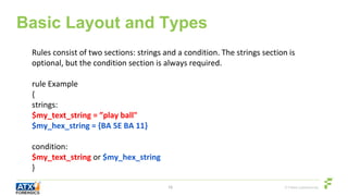 Yet Another YARA Allocution (YAYA) | PPT