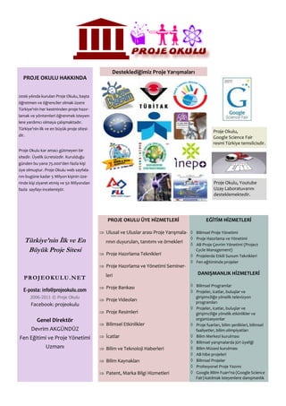 Proje Okulu Hakkında | PDF