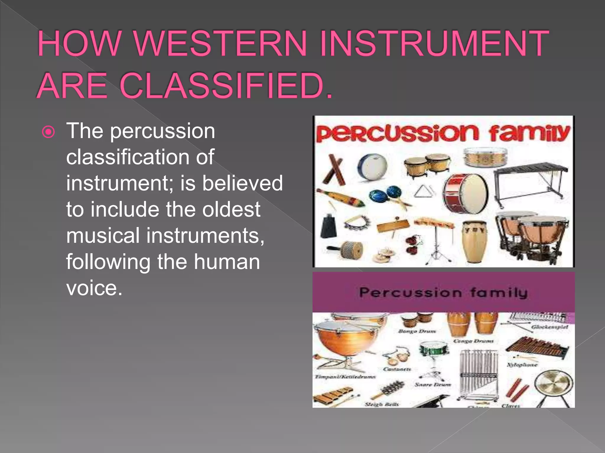 INSTRUMENTAL CLASSIFICATION 1 | PPTX