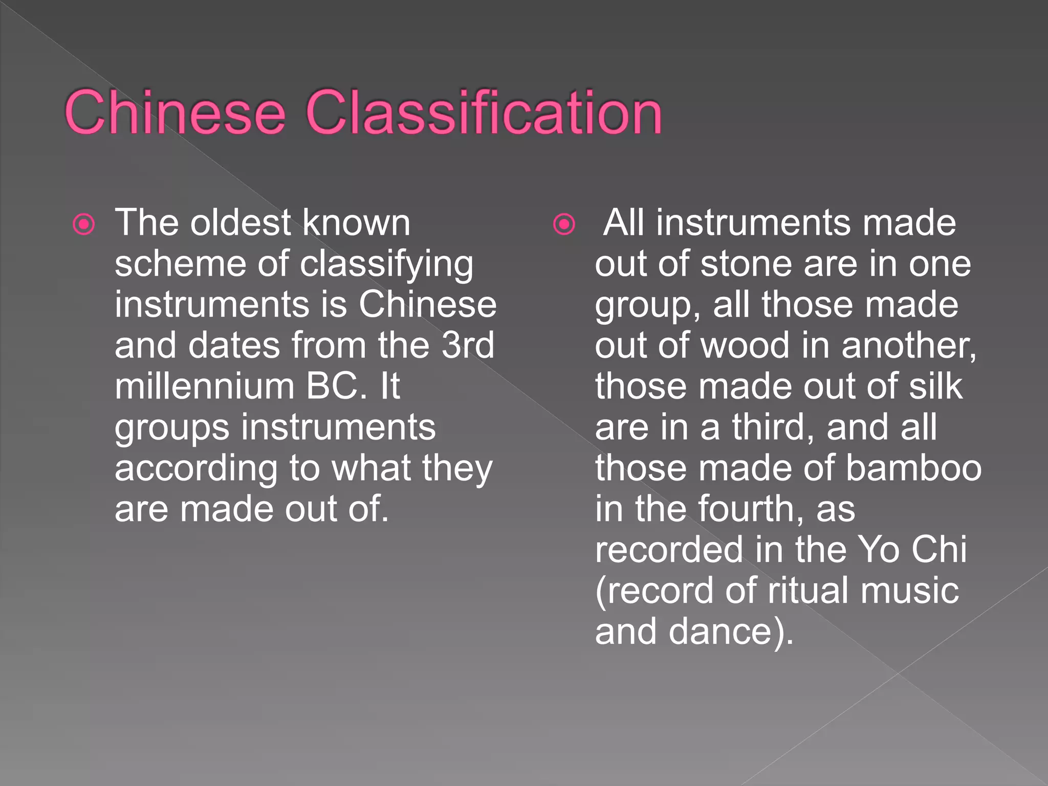 INSTRUMENTAL CLASSIFICATION 1 | PPTX