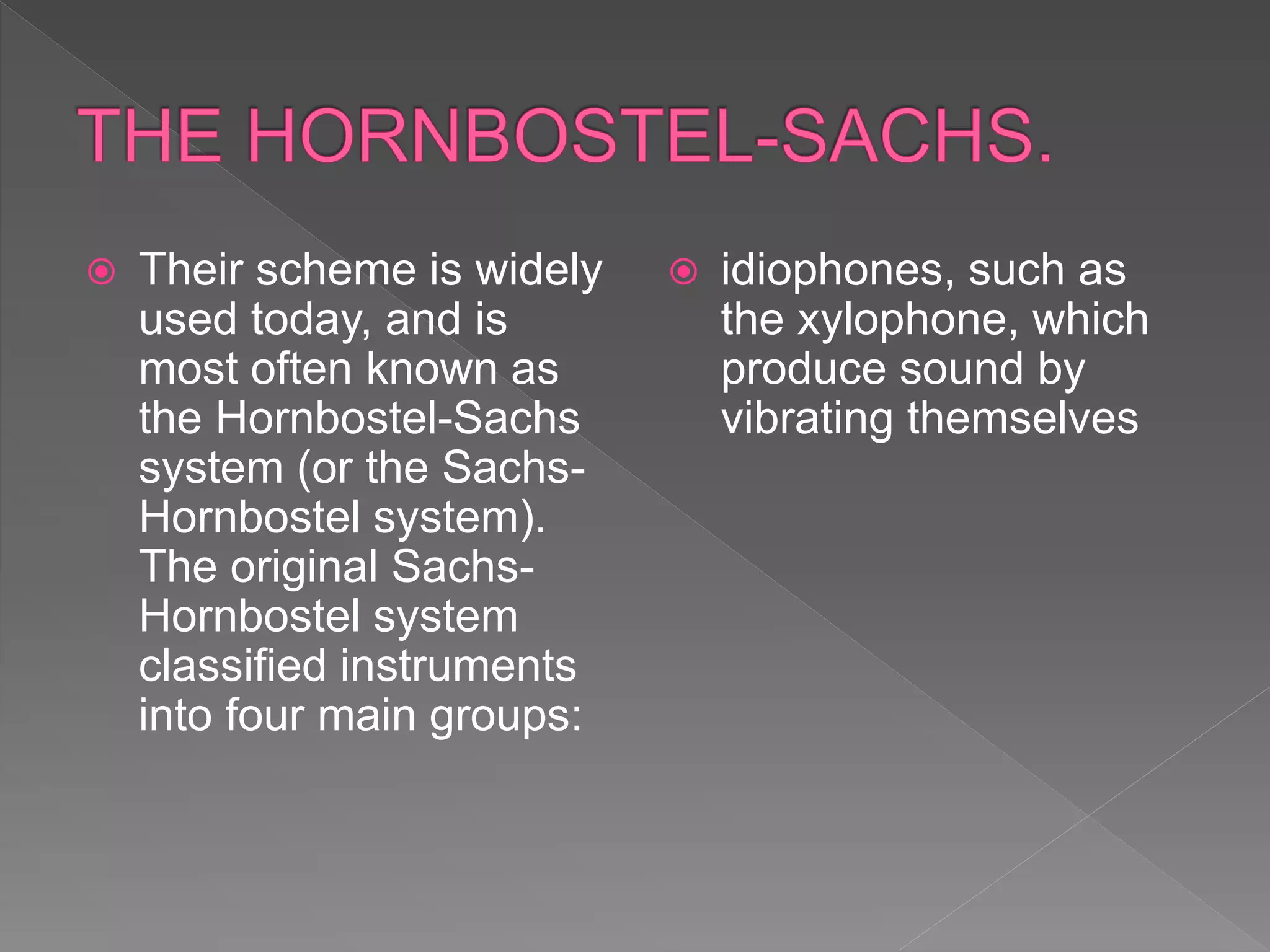 INSTRUMENTAL CLASSIFICATION 1 | PPTX