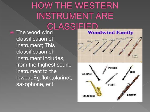 INSTRUMENTAL CLASSIFICATION 1 | PPTX | Music | Entertainment