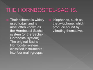 INSTRUMENTAL CLASSIFICATION 1 | PPTX | Music | Entertainment