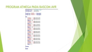 Simulasi Traffic Light Perempatan dengan Kontrol AT-Mega 16 | PPTX