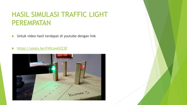 Simulasi Traffic Light Perempatan dengan Kontrol AT-Mega 16 | PPTX