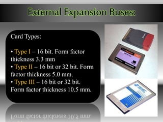 Expansion Bus, Internal & External Buses, Northbridge/Southbridge ...