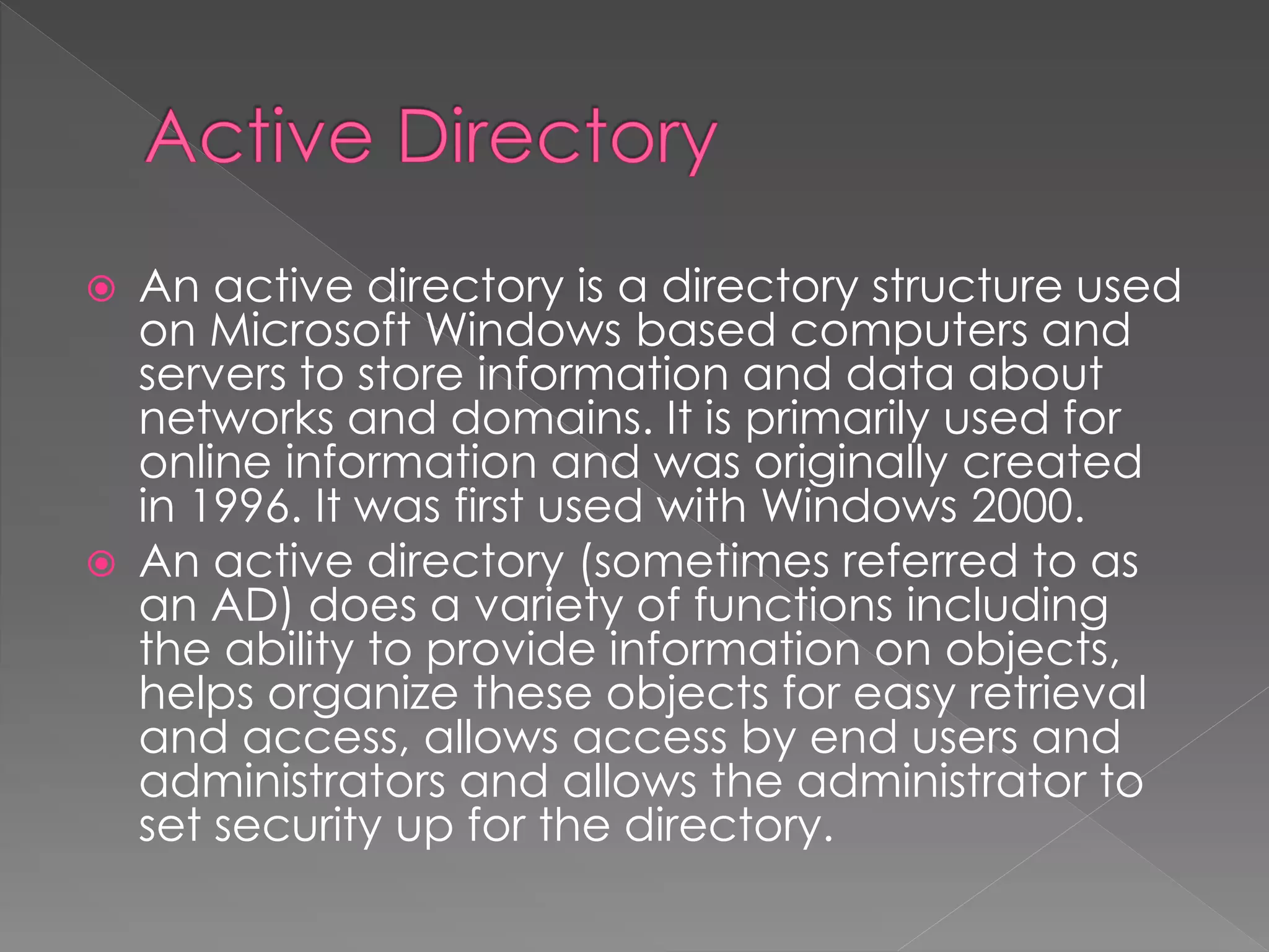 System and network administration network services | PPTX