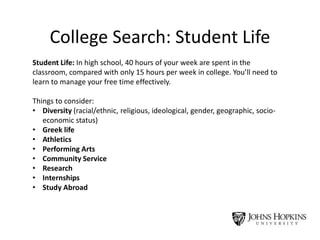 YBM College Webinar - Terminology and Admissions | PPT