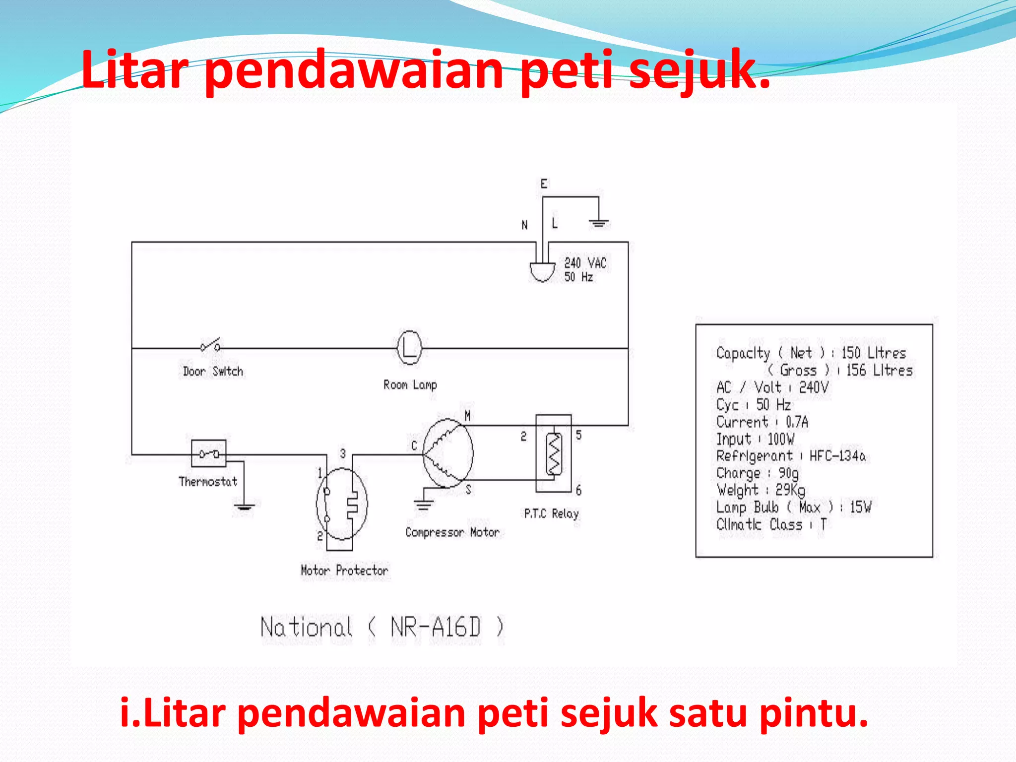 Mengenali komponen2 peti sejuk domestik YB | PPTX