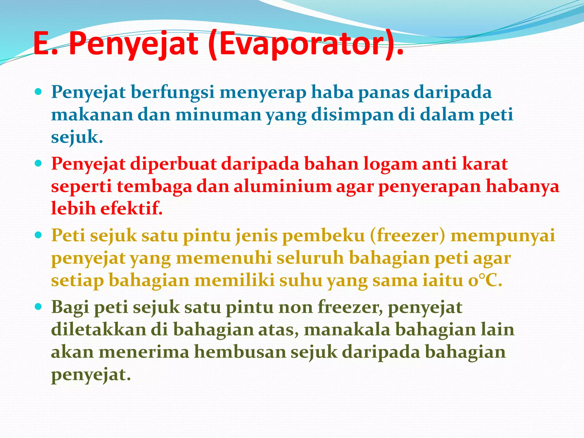Mengenali komponen2 peti sejuk domestik YB | PPTX