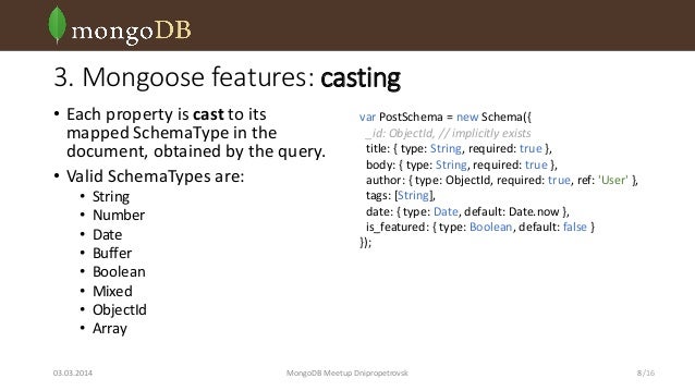 Mongoose Mongodb Object Modelling For Node Js