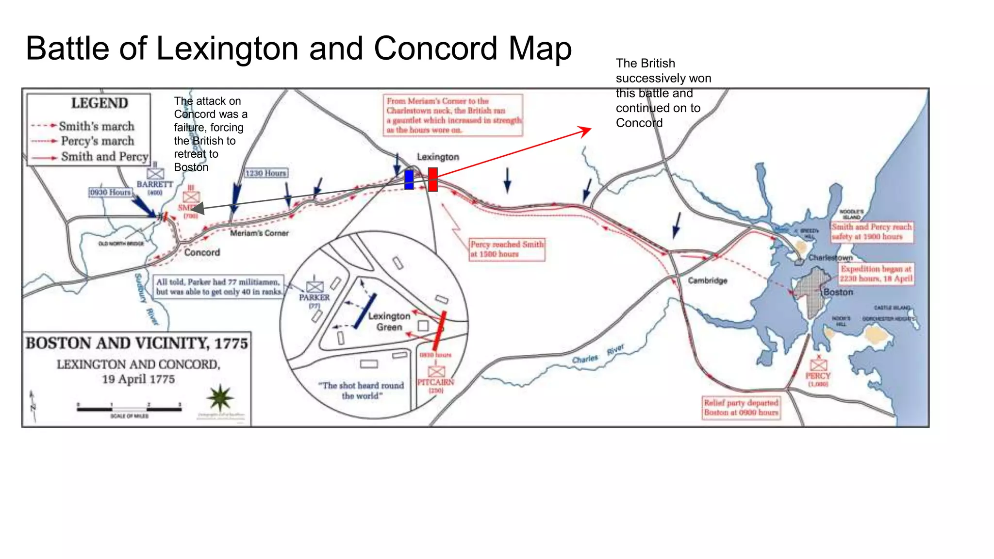 The first Revolutionary war battle: battle of Lexington and Concord | PPTX