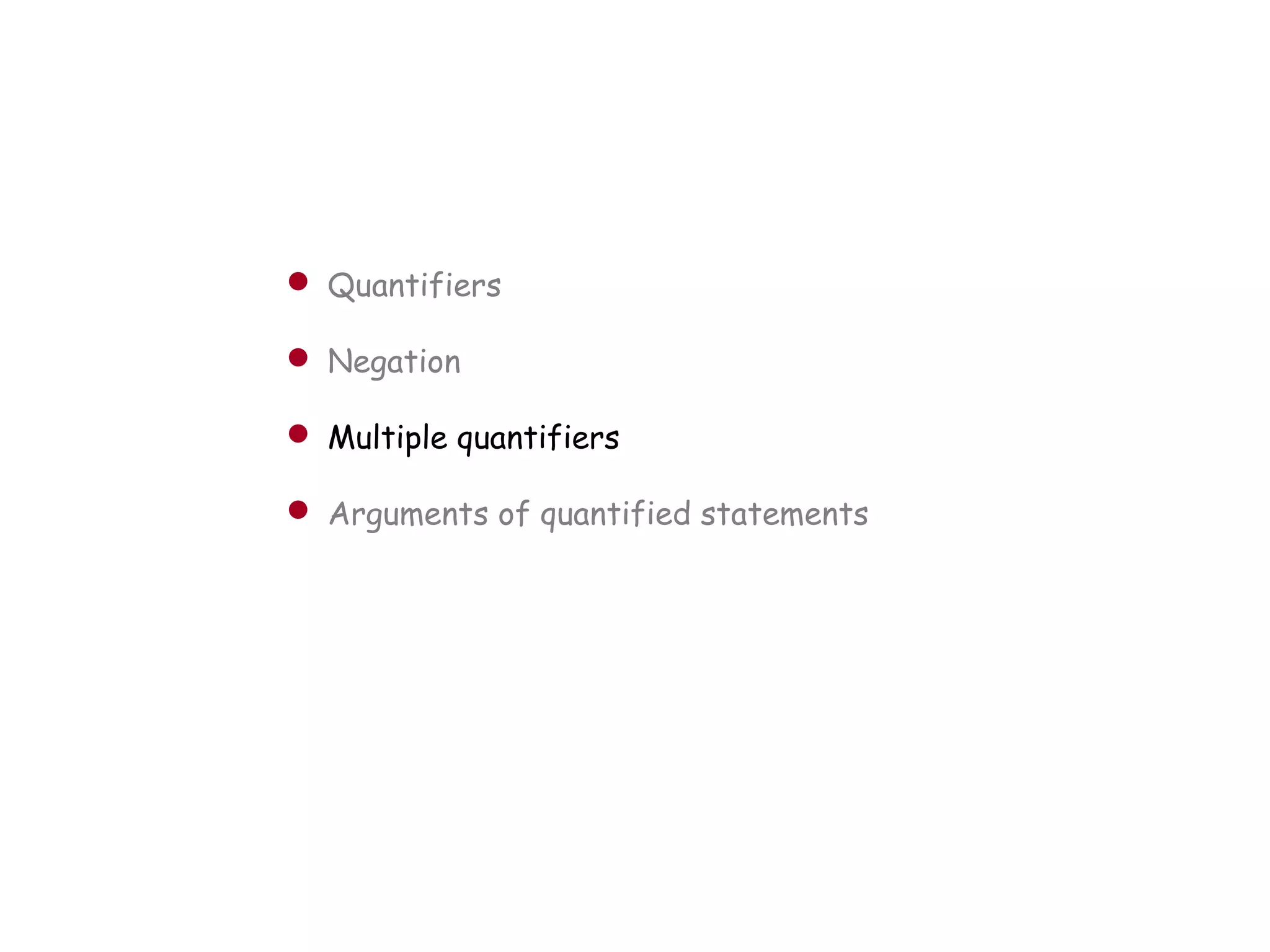 Discrete Math Lecture 02: First Order Logic | PPT