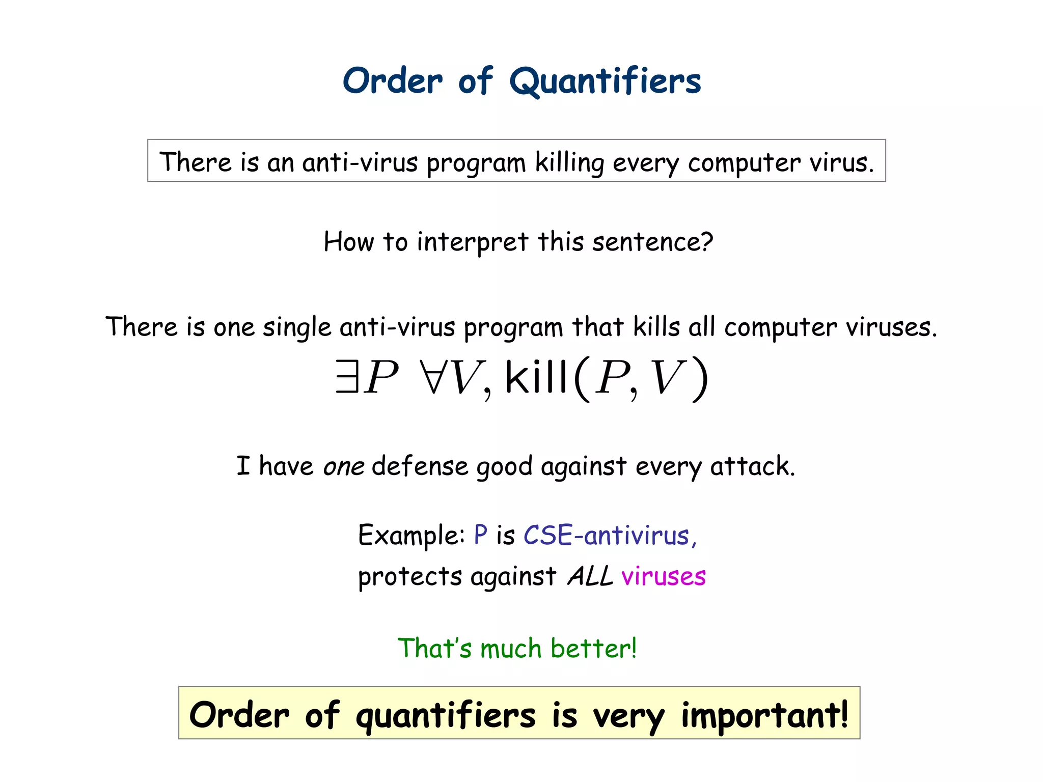 Discrete Math Lecture 02: First Order Logic | PPT