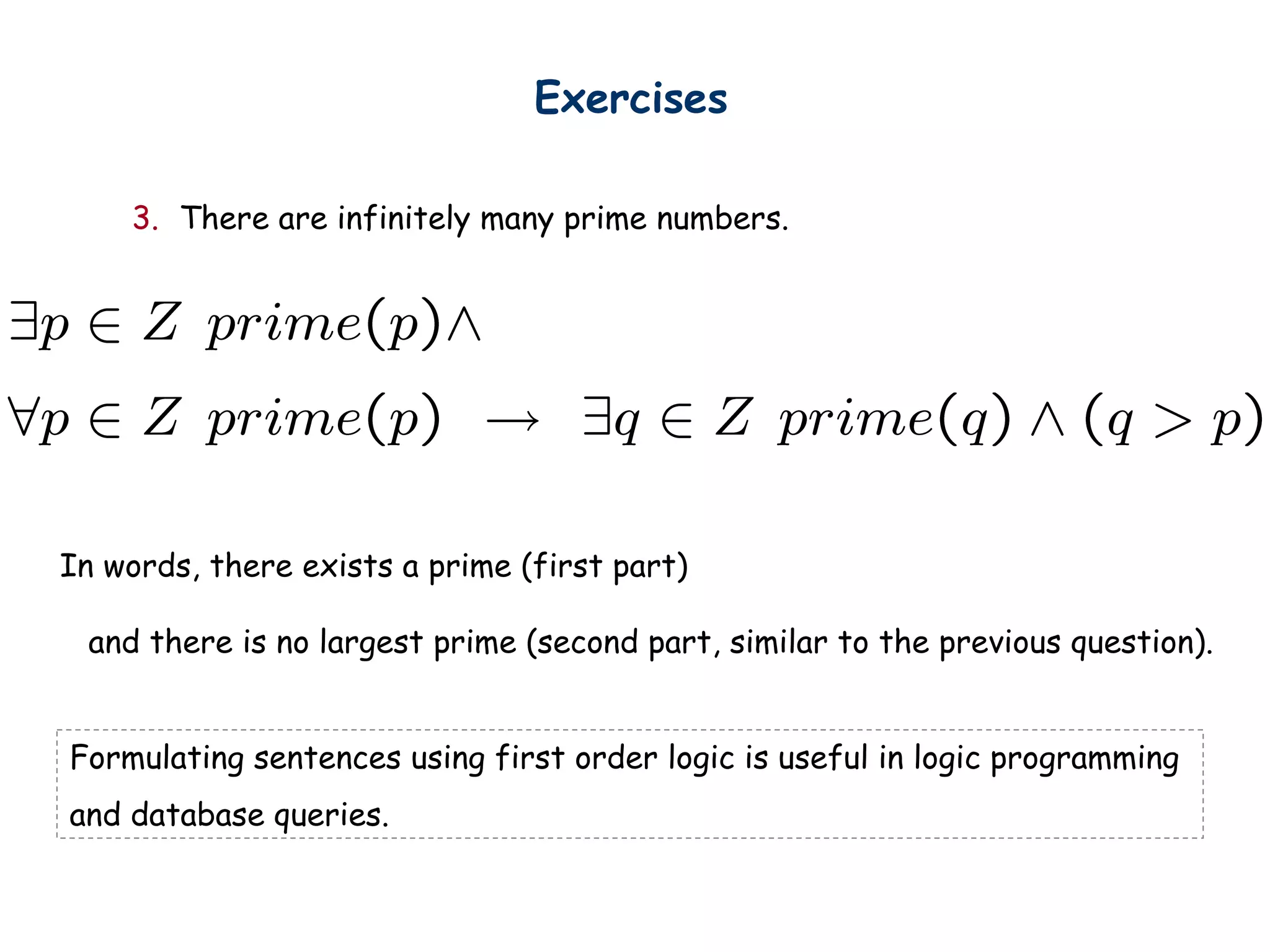 Discrete Math Lecture 02: First Order Logic | PPT