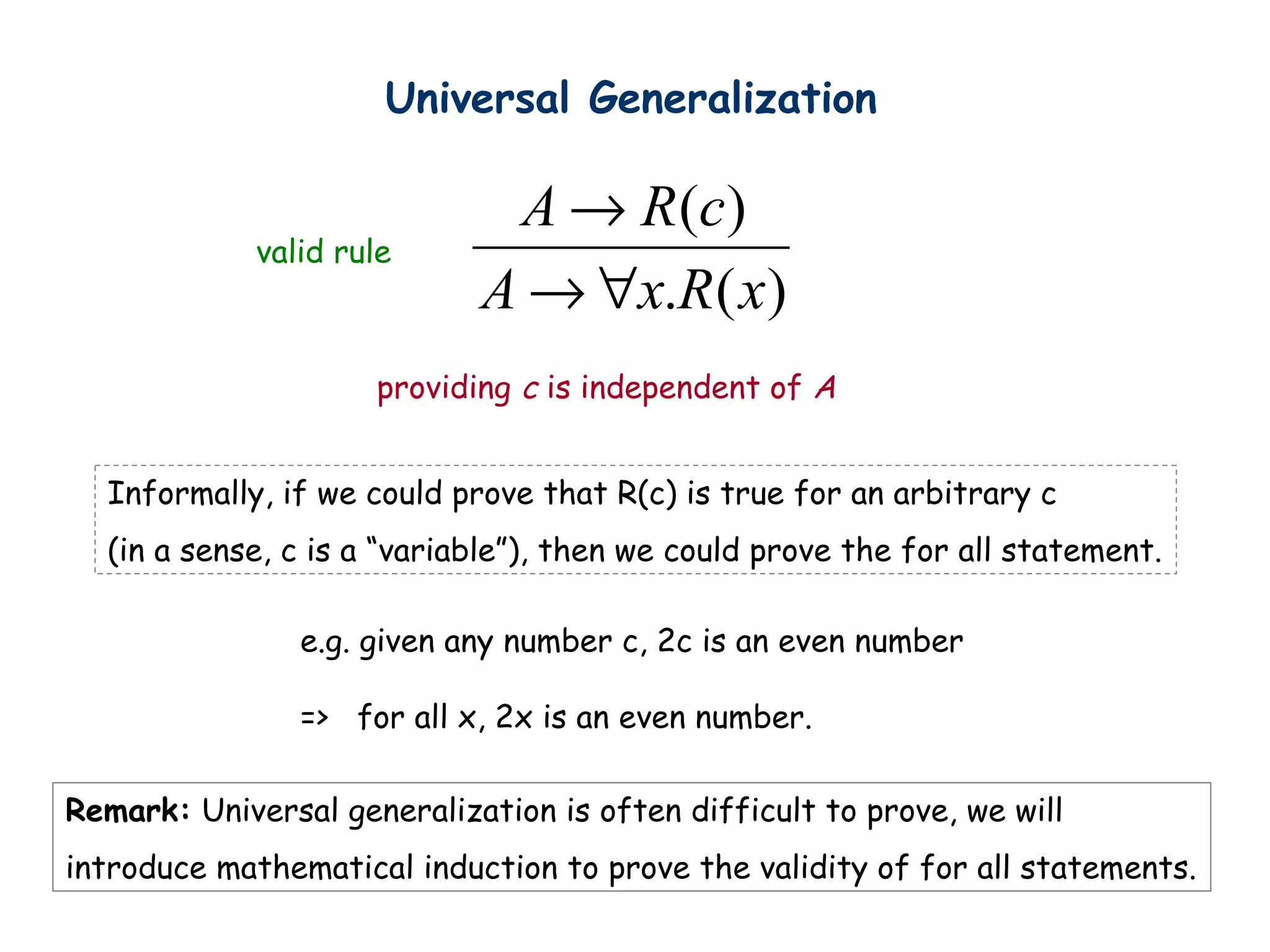 Discrete Math Lecture 02: First Order Logic | PPT