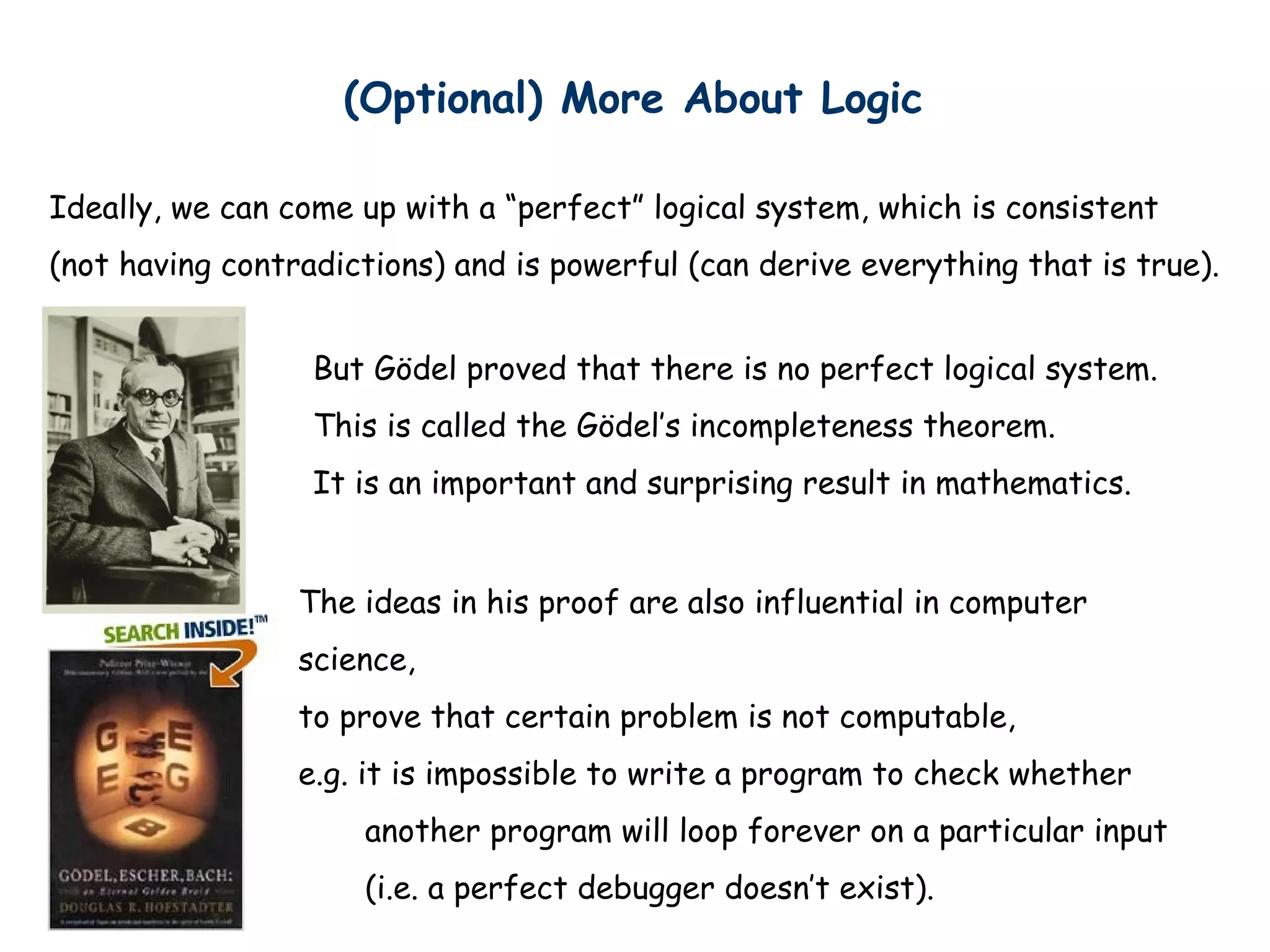 Discrete Math Lecture 02: First Order Logic | PPT