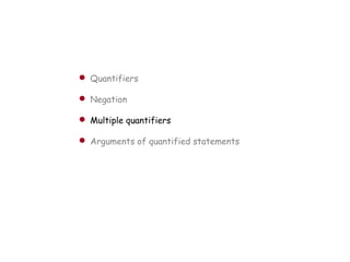 Discrete Math Lecture 02: First Order Logic | PPT