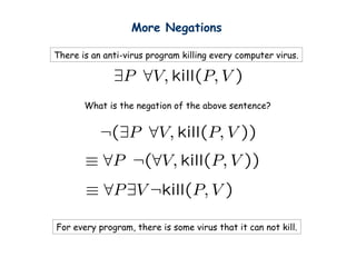 Discrete Math Lecture 02: First Order Logic | PPT