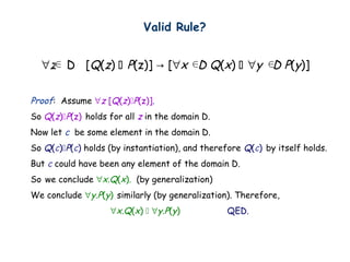 Discrete Math Lecture 02: First Order Logic | PPT