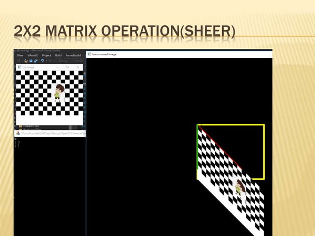 OpenCV affine matrix operation | PPT
